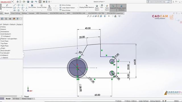 #49 SolidWorks Деталь №14