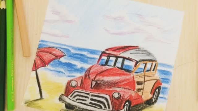 Что можно нарисовать цветными карандашами? Урок рисования. Рисуем вместе