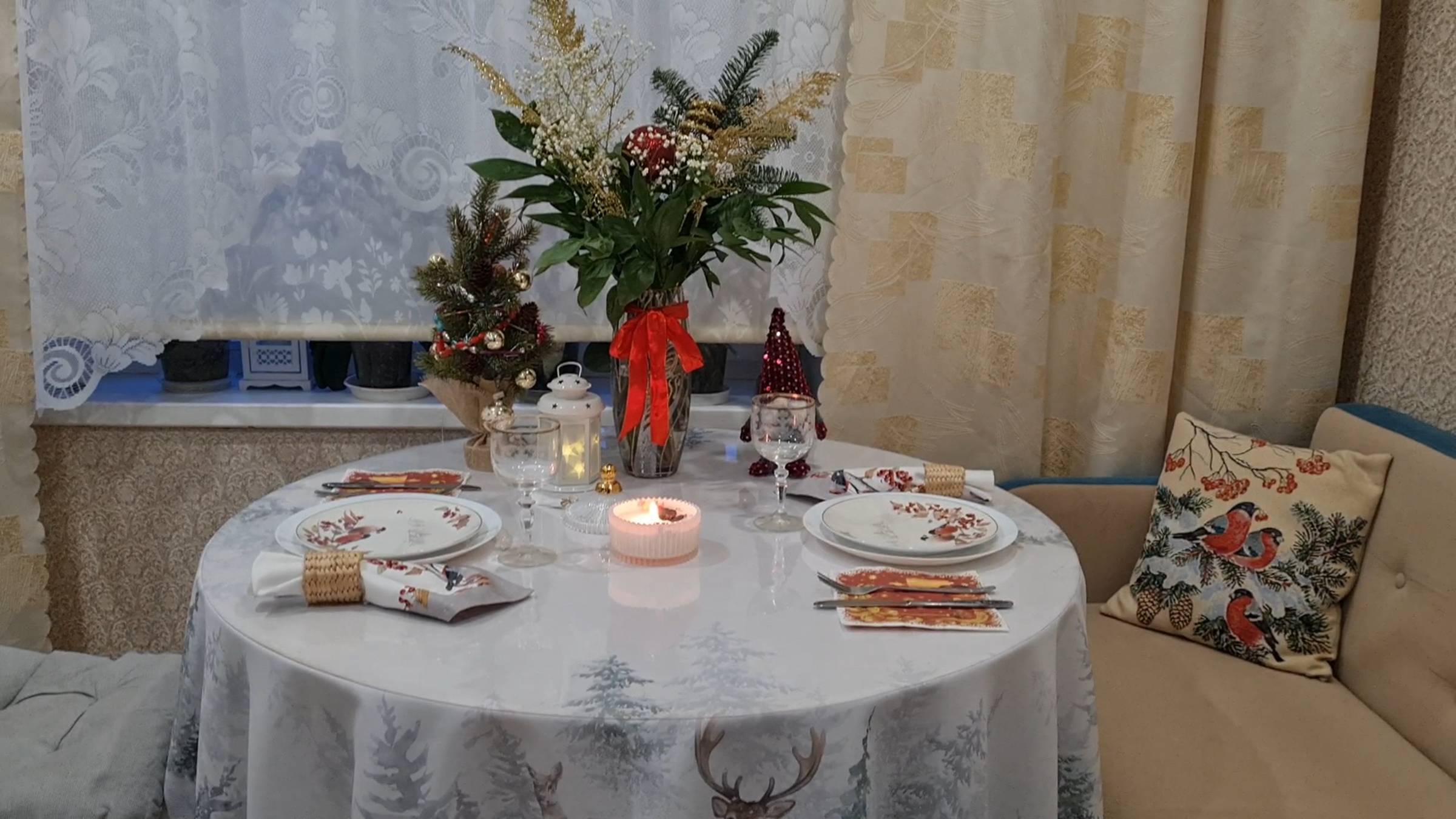 С наступающим Рождеством Христовым! Подарок на новый год. Сервировка праздничного стола.🌠🎅🎆