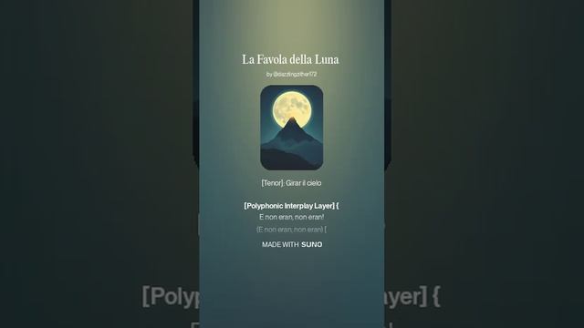 Нейрокавер песни - La Favola della Luna, сделал из попсы оперу)