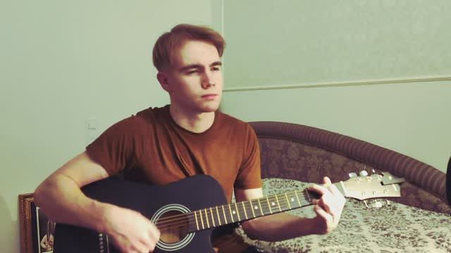 ПАПИН ОЛИМПОС | Темно-оранжевый закат | кавер на гитаре