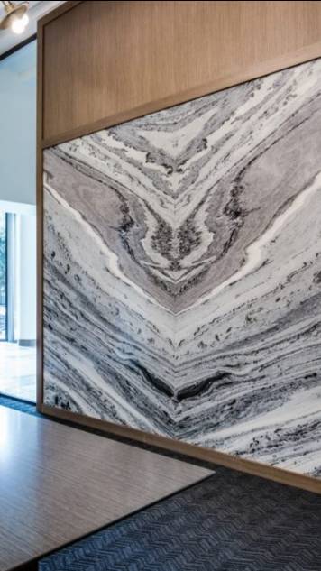 Мраморный шпон Arctic White обзор. Каменный шпон как выглядит.