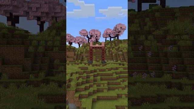Портал в ад в японском стиле #майнкрафт #постройки #майнкрафтпостройки #shorts #minecraft
