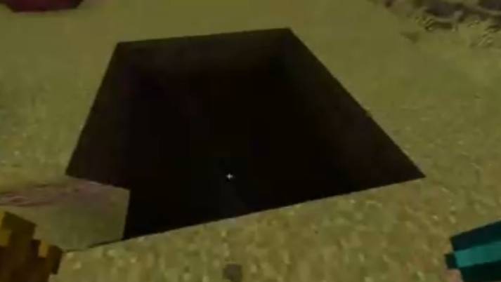 мы делаем яму для скама игроков в #minecraft