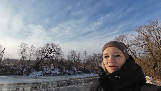 Сходили на речку Лопасню 04.01.25