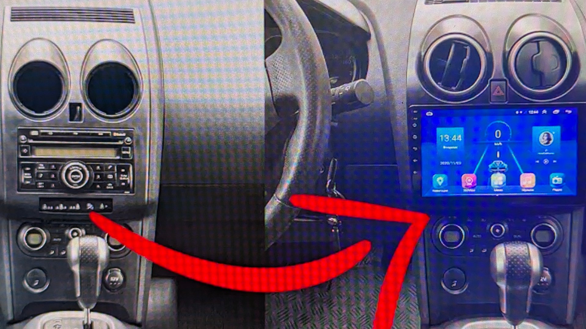 Как установить магнитолу на Nissan Qashqai J10 2006-2013. Убираем ошибки check. Обучаем кнопки руля