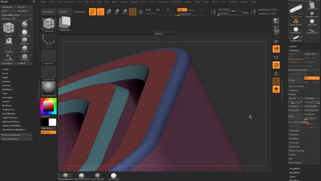 040 ZBrush Geometry Crease Bevel