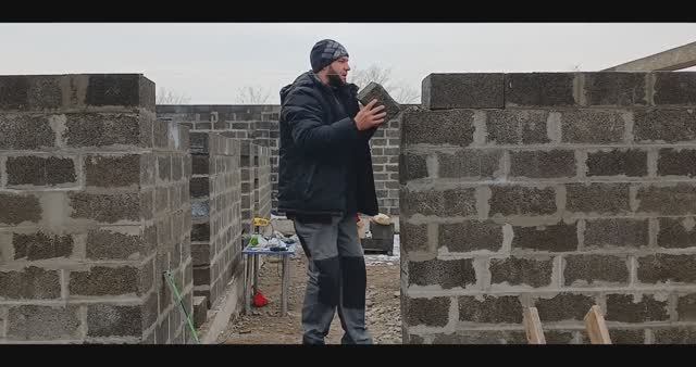 Строим дом,  кладка блоков. Выпуск № 22