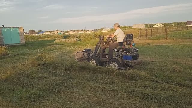 Роторная косилка Брайт для минитрактора (с отдельным двигателем) - нужны доработки