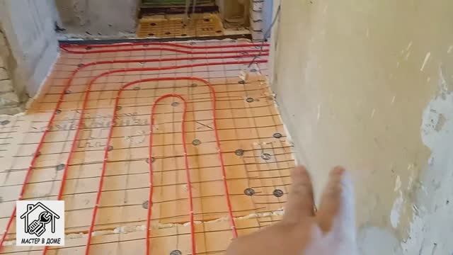 Как сделать водяной тёплый пол своими руками.