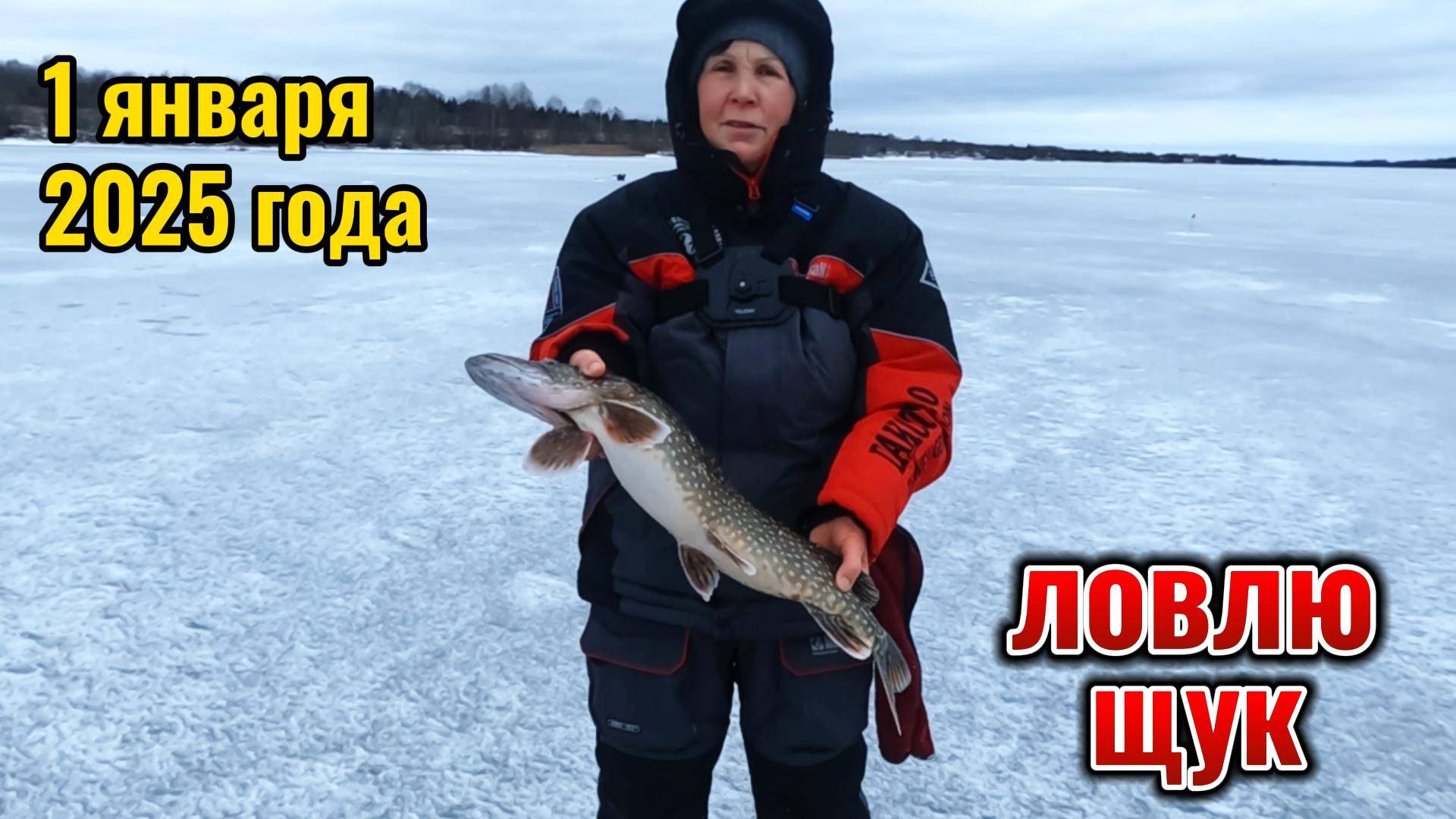 Рыбачила 1 января 2025 года пока все ещё спят. Ловила на жерлицы щук.