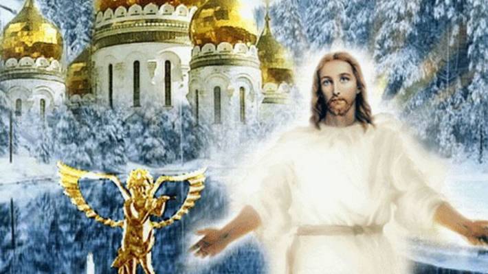 Красивое поздравление с Крещением Господним 2026 видео