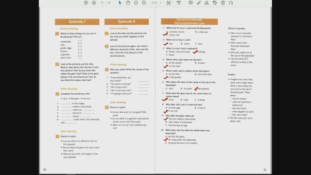 Spotlight Джек и бобовое зернышко Jack and the Beanstalk заключительный тест на понимание