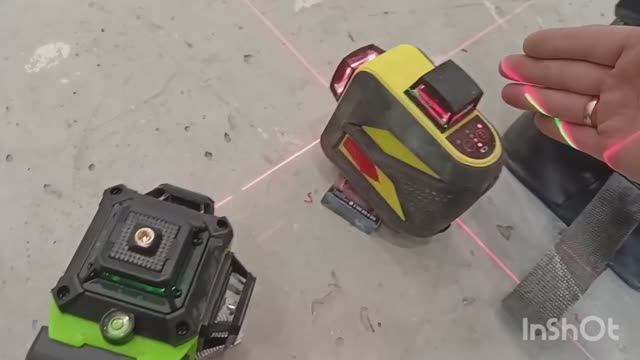 лазерный уровень- красный и зелёный луч в чем разница