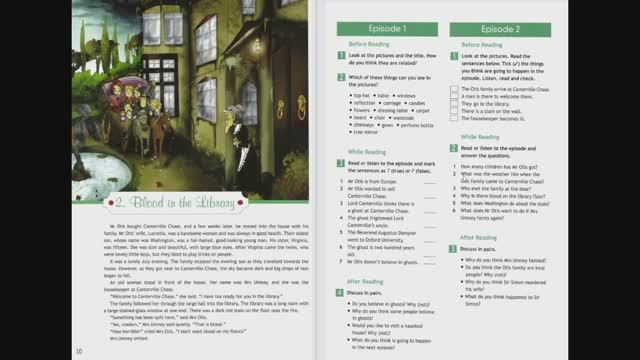 Spotlight The Canterville ghost Кентервильское привидение  Blood in the library кровь в библиотеке