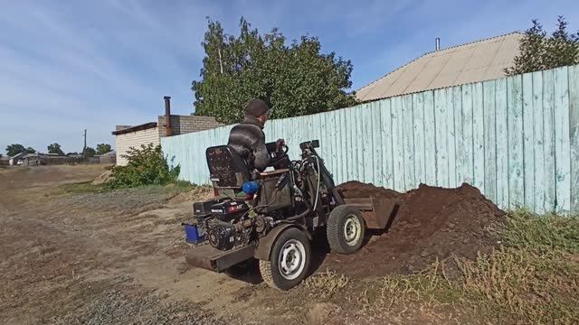 В деревне без мини техники никуда. Осенние работы для мини погрузчика. Жизнь в деревне