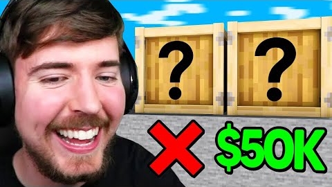 Выбери ПРАВИЛЬНУЮ коробку в Майнкрафте. MrBeast
