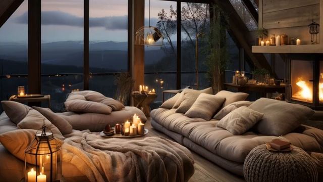 Красивая расслабляющая  фоновая  музыка . Шум и звуки дождя. музыка для отдыха, учебы и медитаций