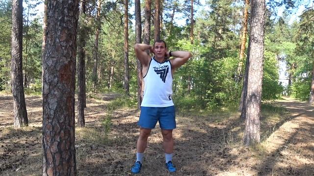 Тренировка с гирями. Наклоны с гирей техника упражнения. Иван Денисов