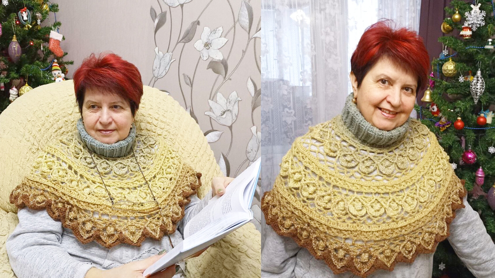 1. Вязание крючком. Хомут, свитер, манишка, перелина, снуд. Схемы вяания. Крючок. Вязание.mp4