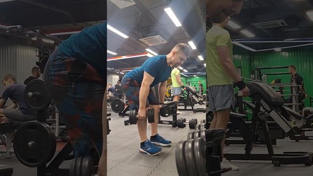 Румынская тяга с гантелями в частичной амплитуде