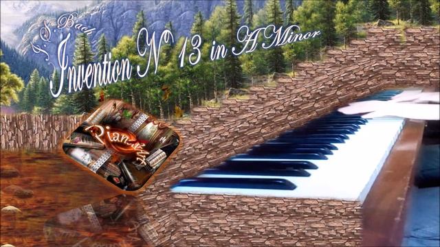 И.С.Бах - Инвенция No.13 ля минор / Bach - Invention No.13 in A Minor (BWV 784) [НОТЫ + MIDI]