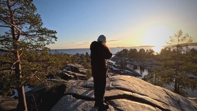 Прогулка на Ладожские шхеры зимой, серия 3