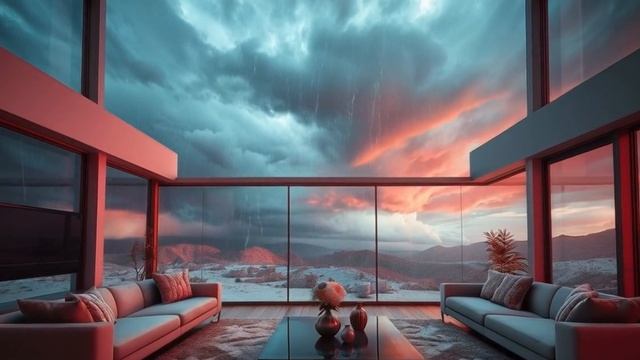 Расслабляющие звуки дождя для сна. Музыка для фона . Шум дождя за окном для сна , отдыха , учебы