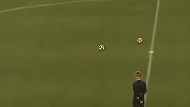 Closest to the halfway line wins.