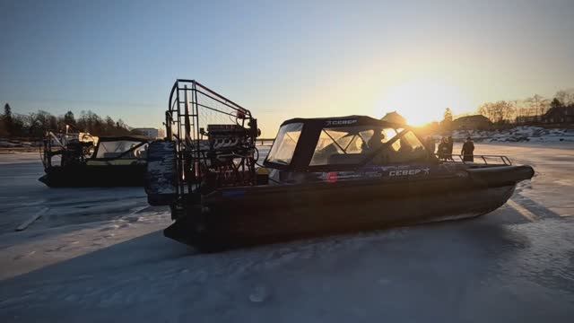 Прогулка на Ладожские шхеры зимой, серия 1