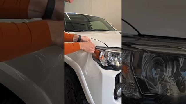 Оклейка уголков передних крыльев полиуретановой пленкой готовыми лекалами! 2