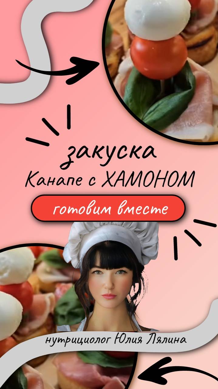 Закуска "Канапе с хамоном" (читай описание ↓)