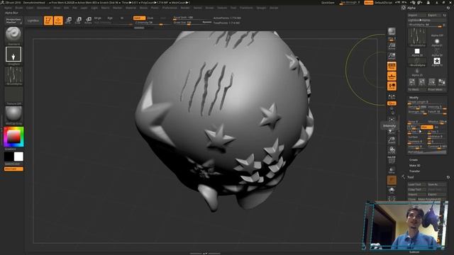 04 Zbrush для начинающих _ Всё об Альфах (Alpha) (Урок)
