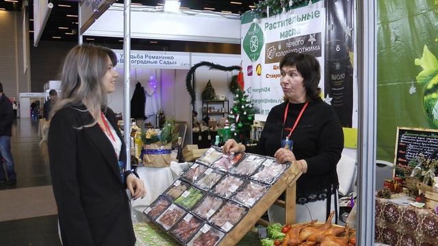 Интервью у участника выставки.