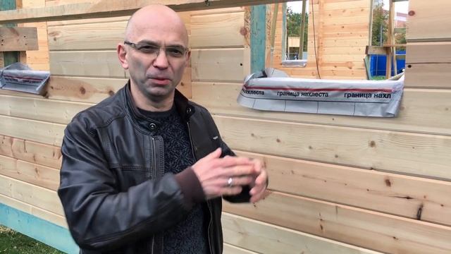 Дома из двойного бруса. Утепление эковатой.