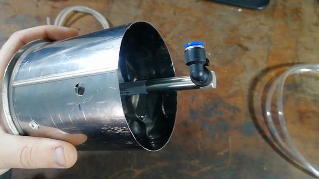 Впускной пневмоклапан для горелки бабингтона на отработанном масле.