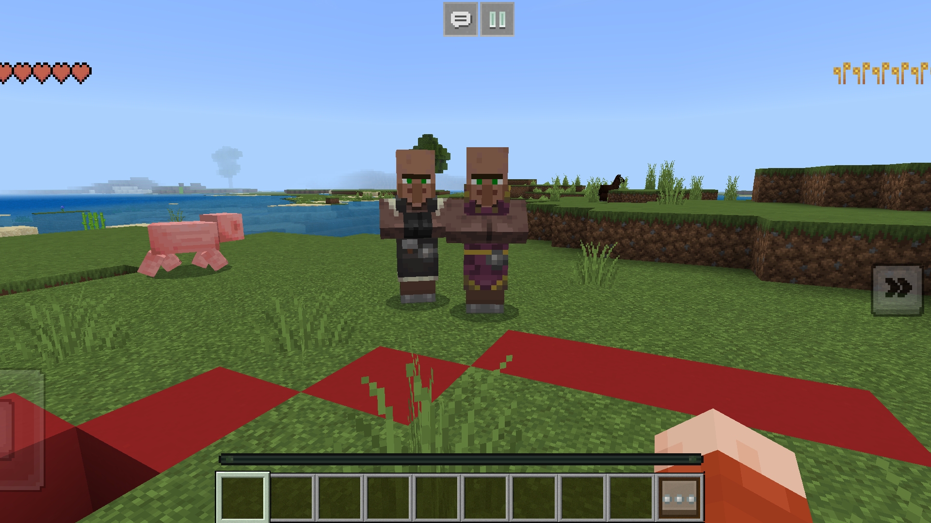 Как я оказался в этом красном кругу в Майнкрафт