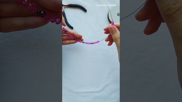 Браслет из хрустальных бусин ко Дню Валентина 💖