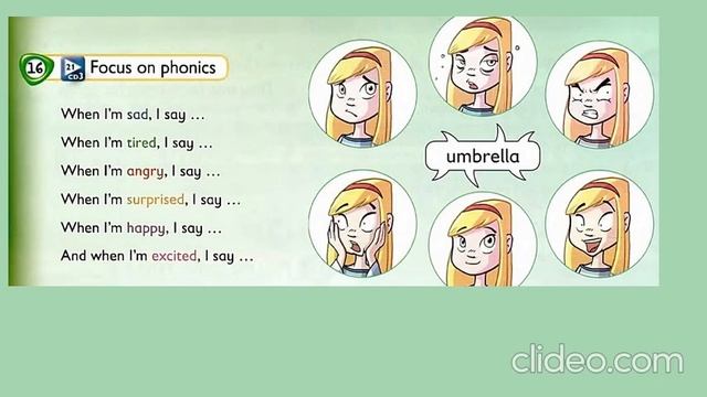 Kids Box 6, Unit 7 Focus on phonics When Im sad