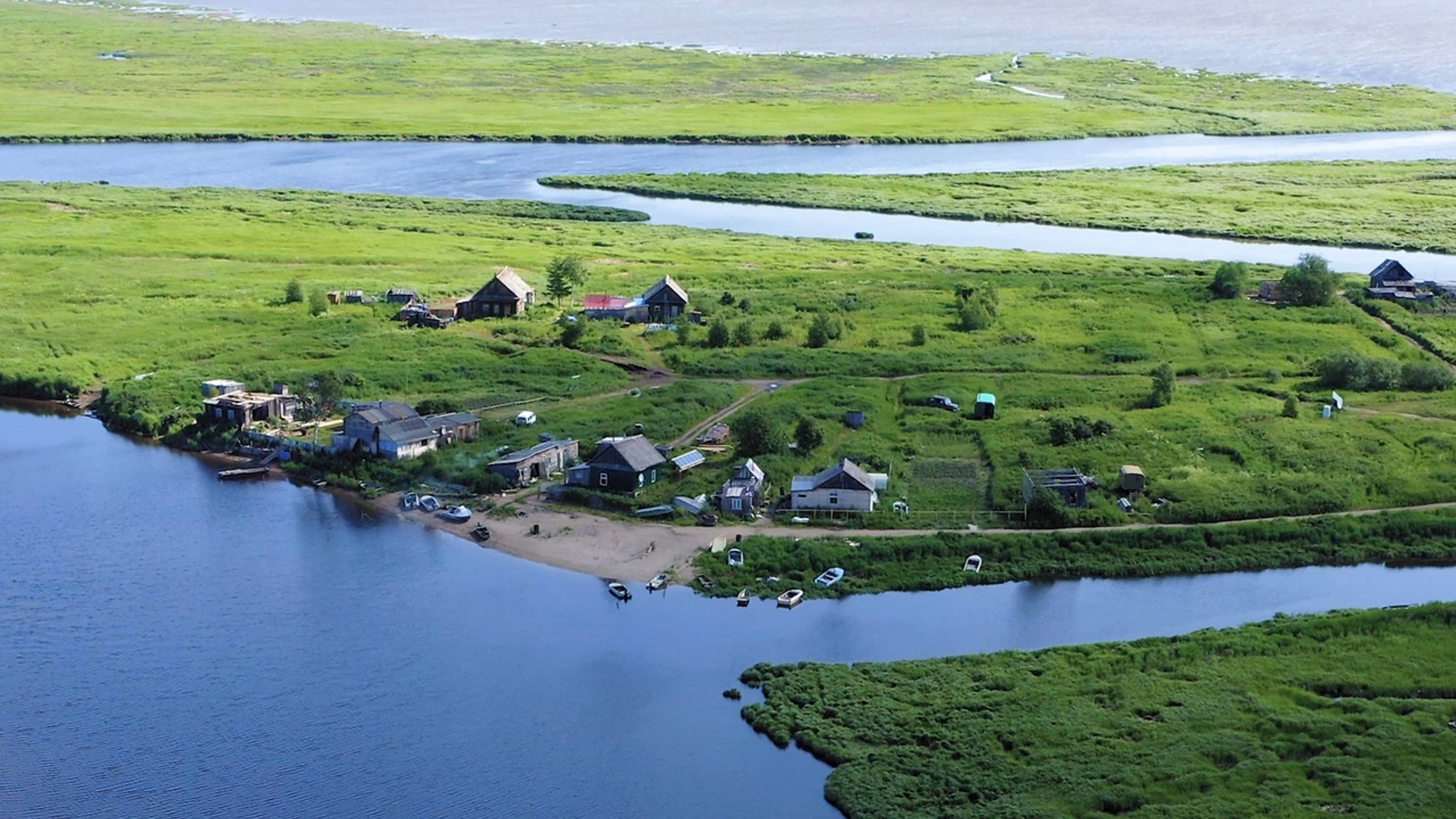 Власьево. Таёжное село в заливе Счастья Охотского моря