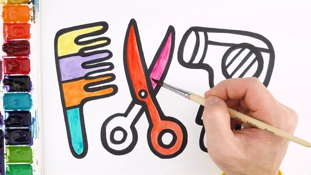 Аксессуары для волос! Рисование для девочек