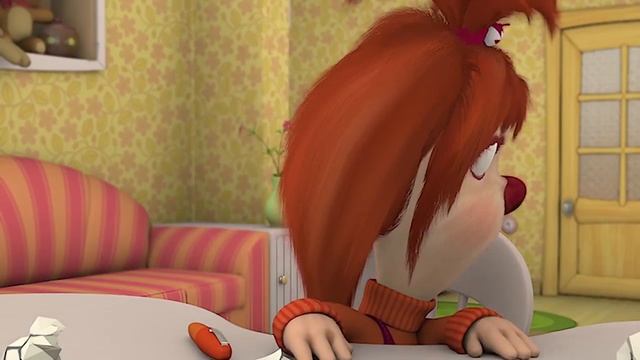 Обучение в киностудии. Вика озвучивает Розу. ( 2024 г.)  Барбоскины-6-2