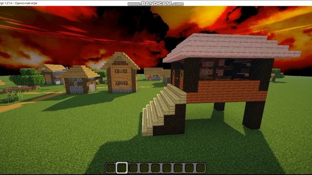 строю дом в Майнкрафт.