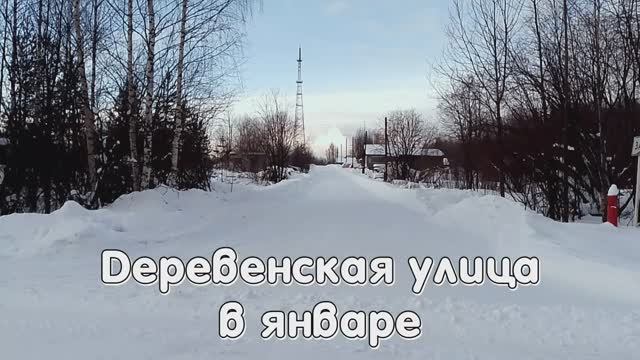 Деревенская улица в январе.mp4