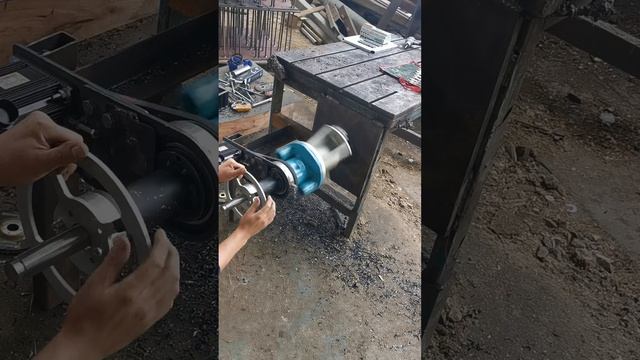 Расточка оси балансира станком СМР-400 Аксель