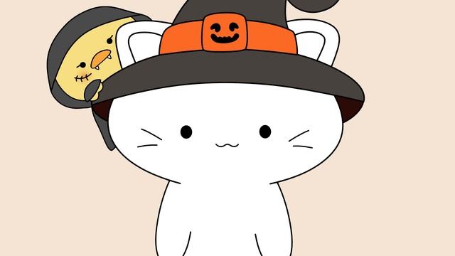 Кот Кошик и друзья - макияжа на Хэллоуин! Анимация ASMR