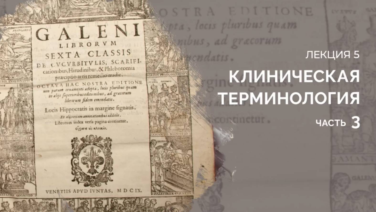 Лекция 05. Клиническая терминология. Часть 3