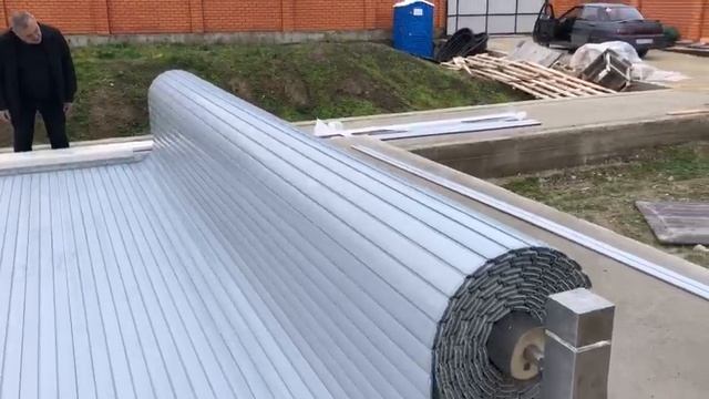 Новая система Electro Cover Premium установленная на бассейне клиента!