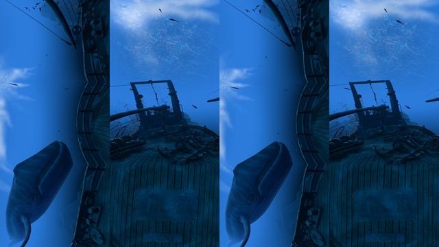 Большой синий кит 3D 360 4K VR видео для очков виртуальной реальности 360 TB
