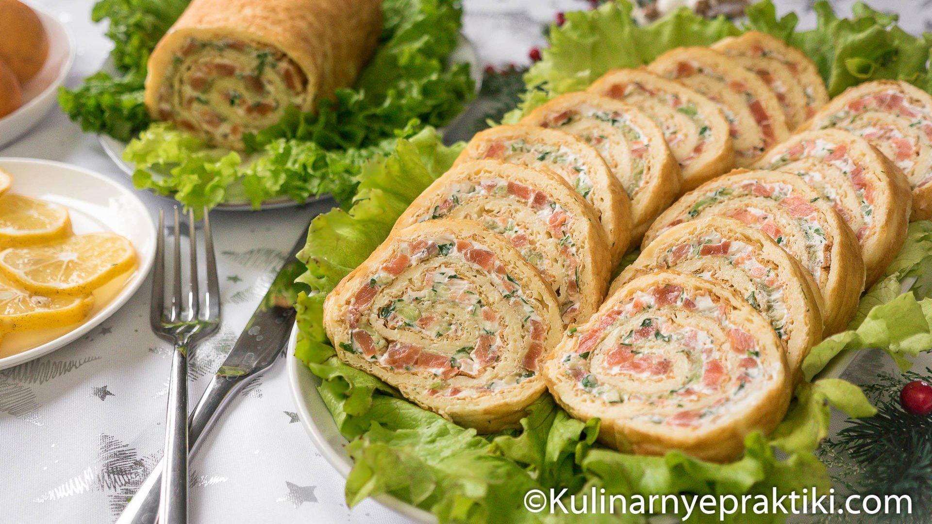 Рулет с красной рыбой – благородная закуска на любой случай +простой и быстрый рецепт засолки лосося